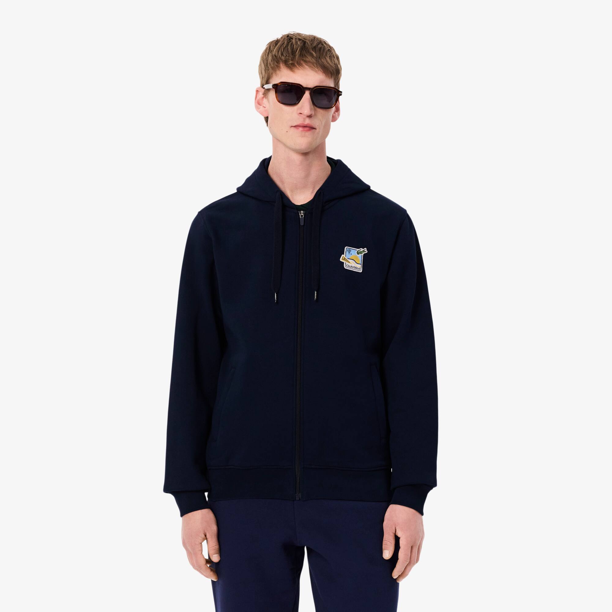 Sweatshirt zippé à capuche Lacoste x Club Med - Sweatshirts homme ...
