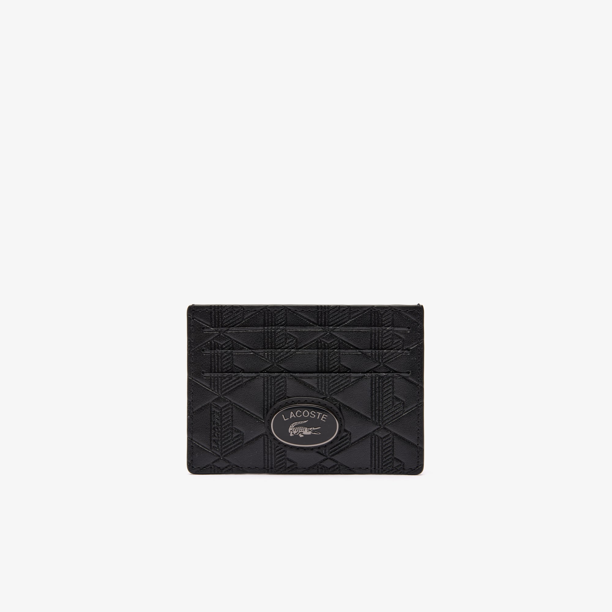 Monogram Leather Card Holder - Men's Cardholders - New In 2026 | Lacoste