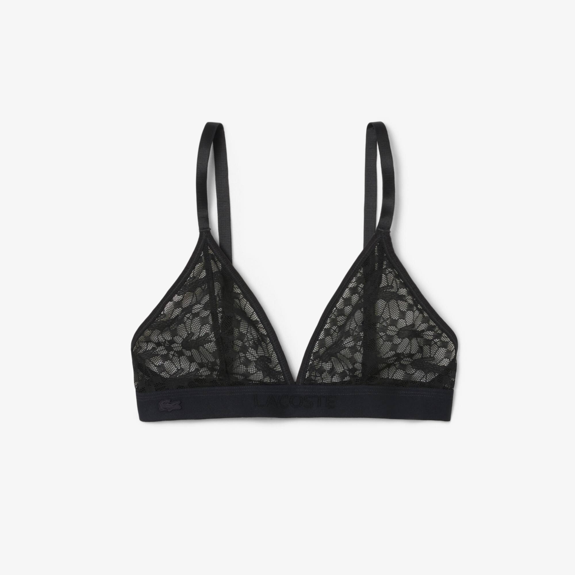 Triangle-Bralette aus Logo-Spitze - Damen Bralettes - Neu 2026 | Lacoste