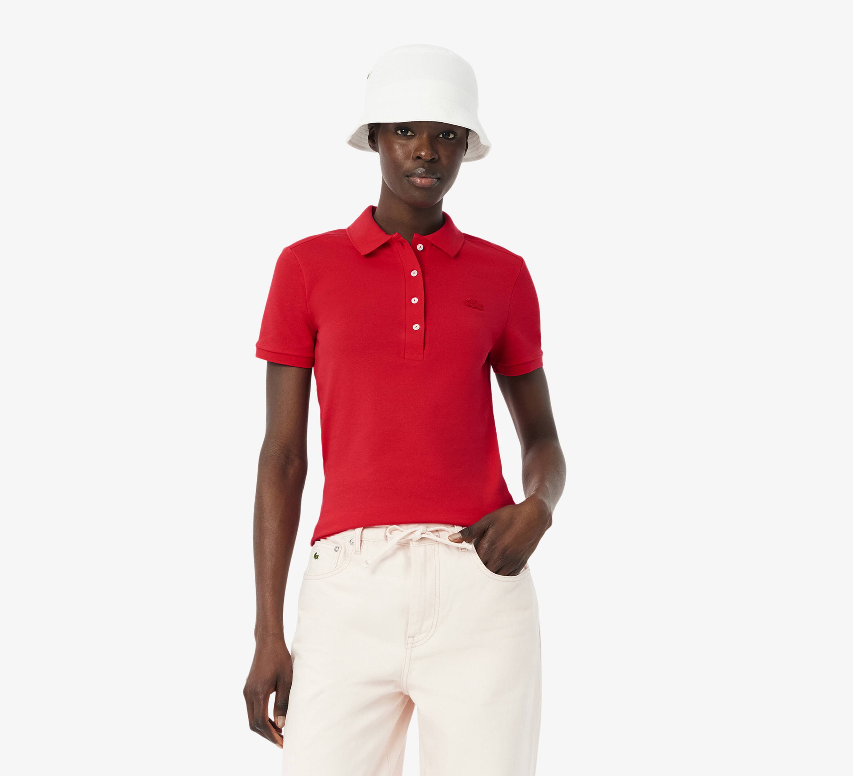 Polos femme coupe slim l elegance du crocodile Lacoste FR
