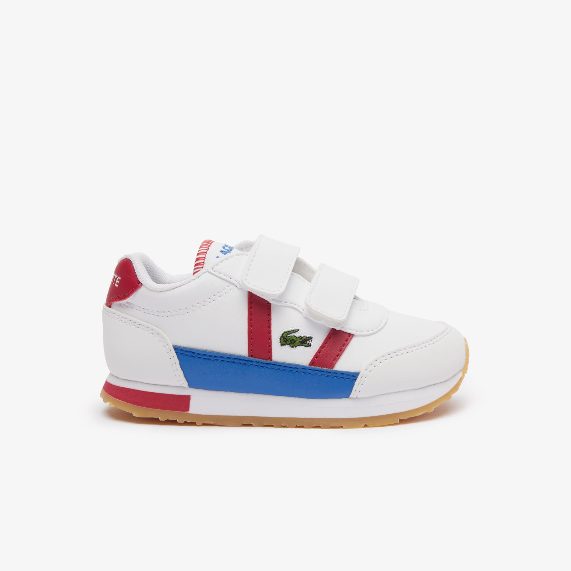 Boys white lacoste trainers store