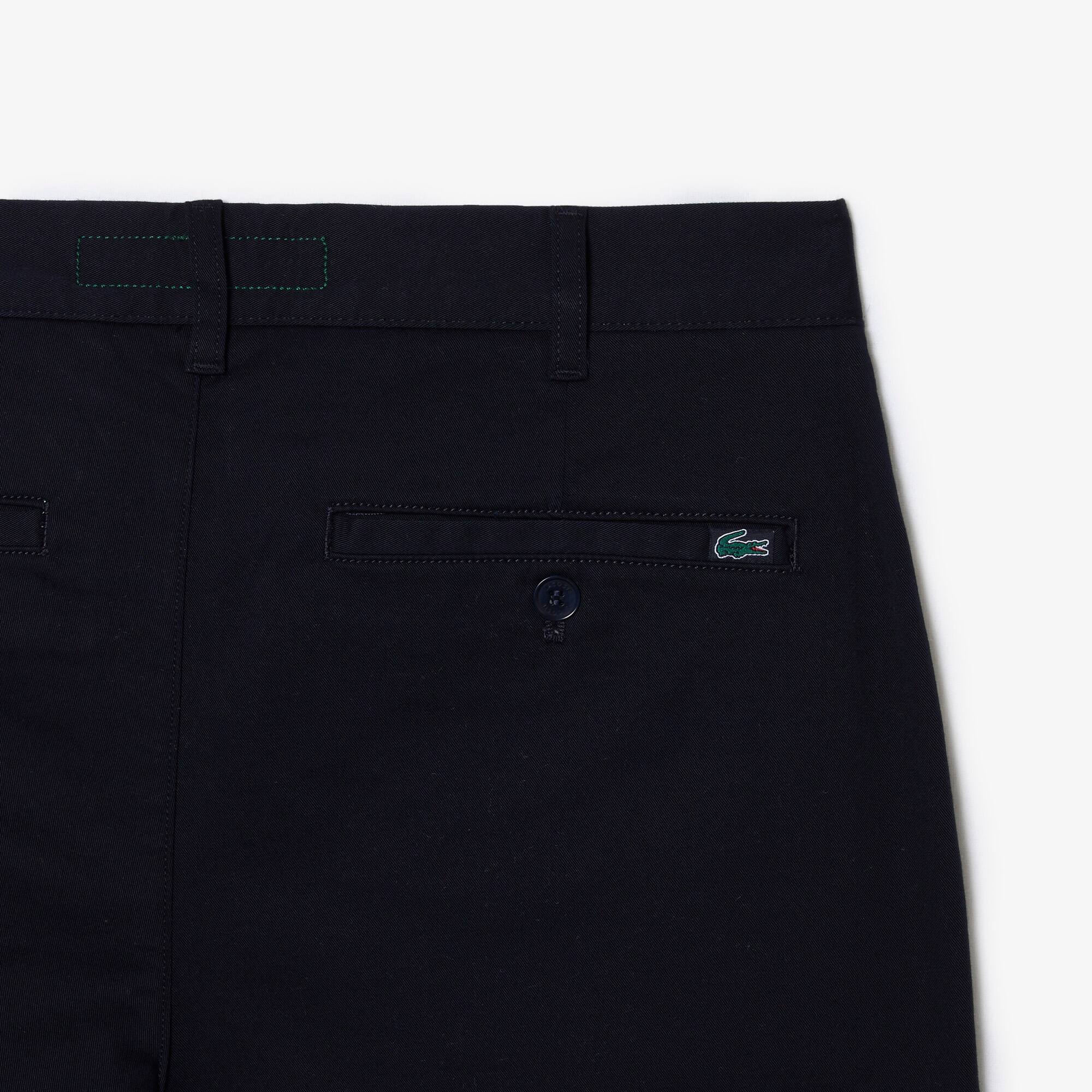 Bermuda slim fit uni coton stretch Shorts Nouveautes 2025 Lacoste