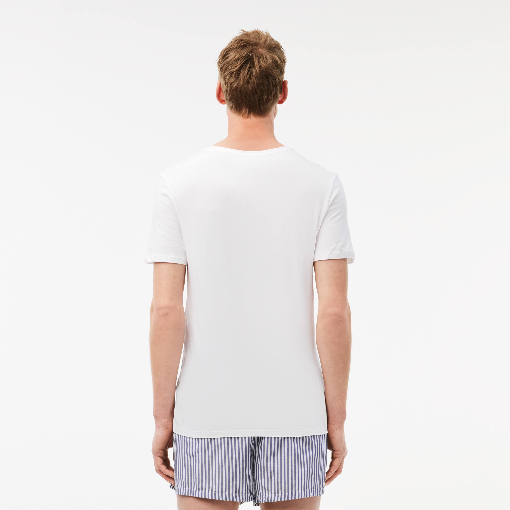 Lacoste plain white t shirt store