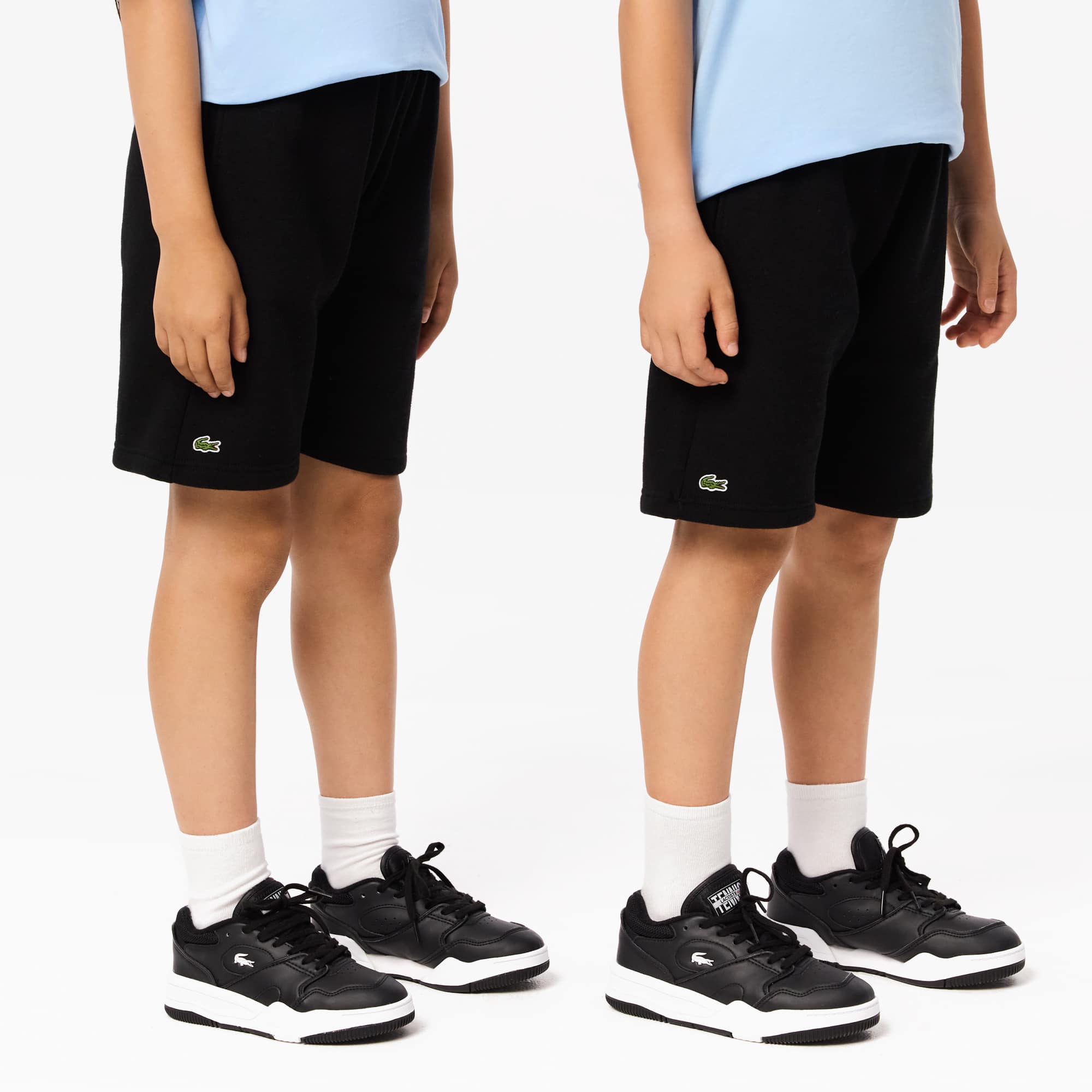 Boys black lacoste shorts store
