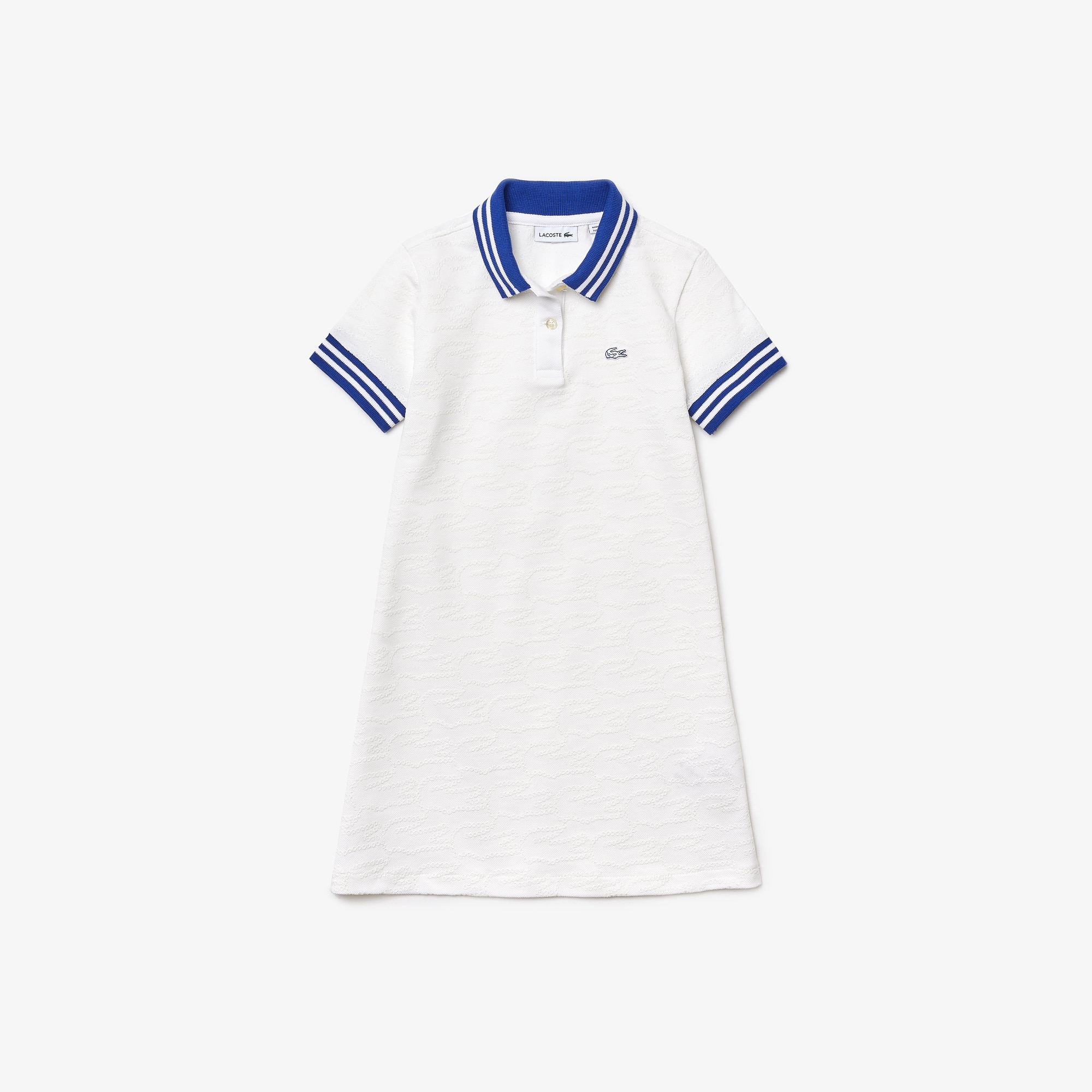 Lacoste Robe polo Fille en piqué broderie anglaise - 3666165264564