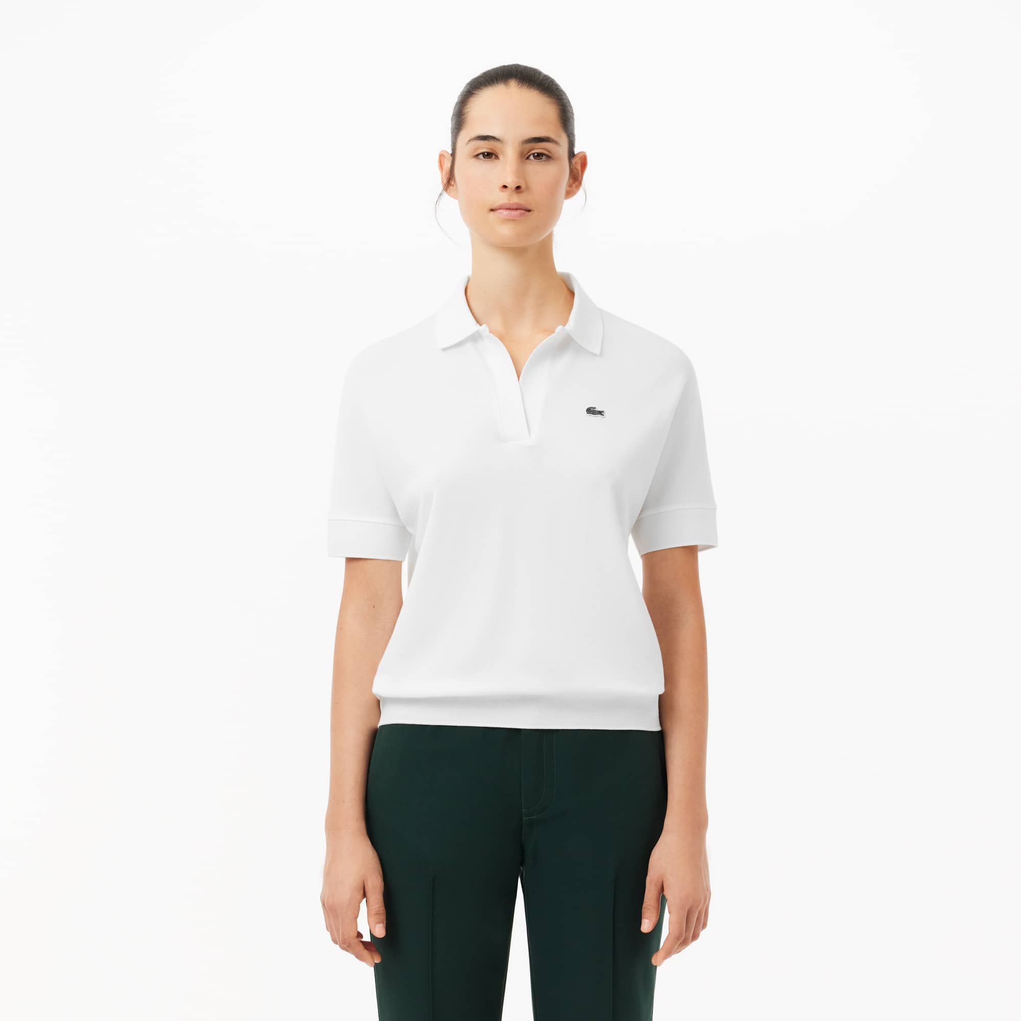 Polo relaxed fit en Pique fluide