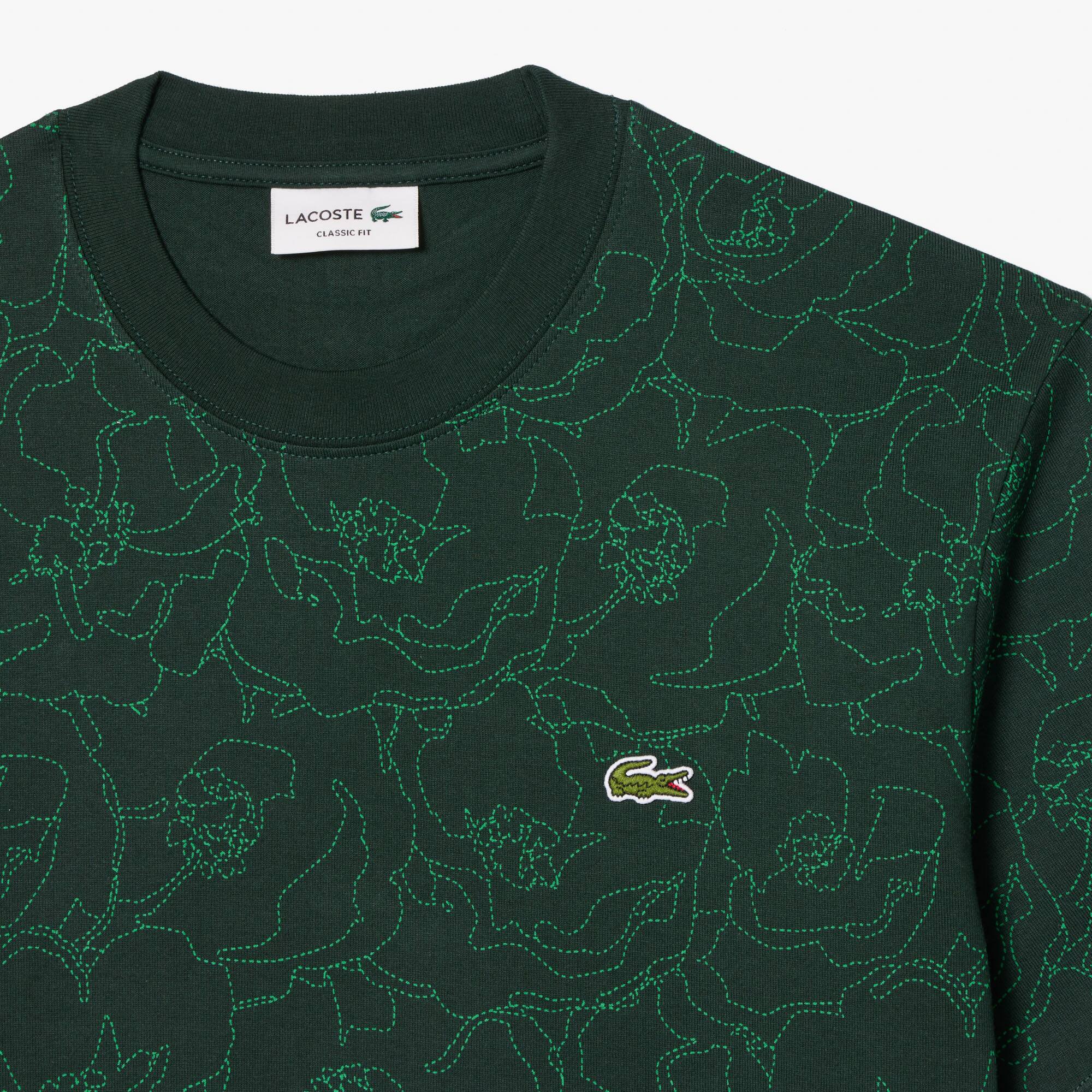 T shirt coton epais imprime fleurs T shirts homme Nouveautes 2025 Lacoste