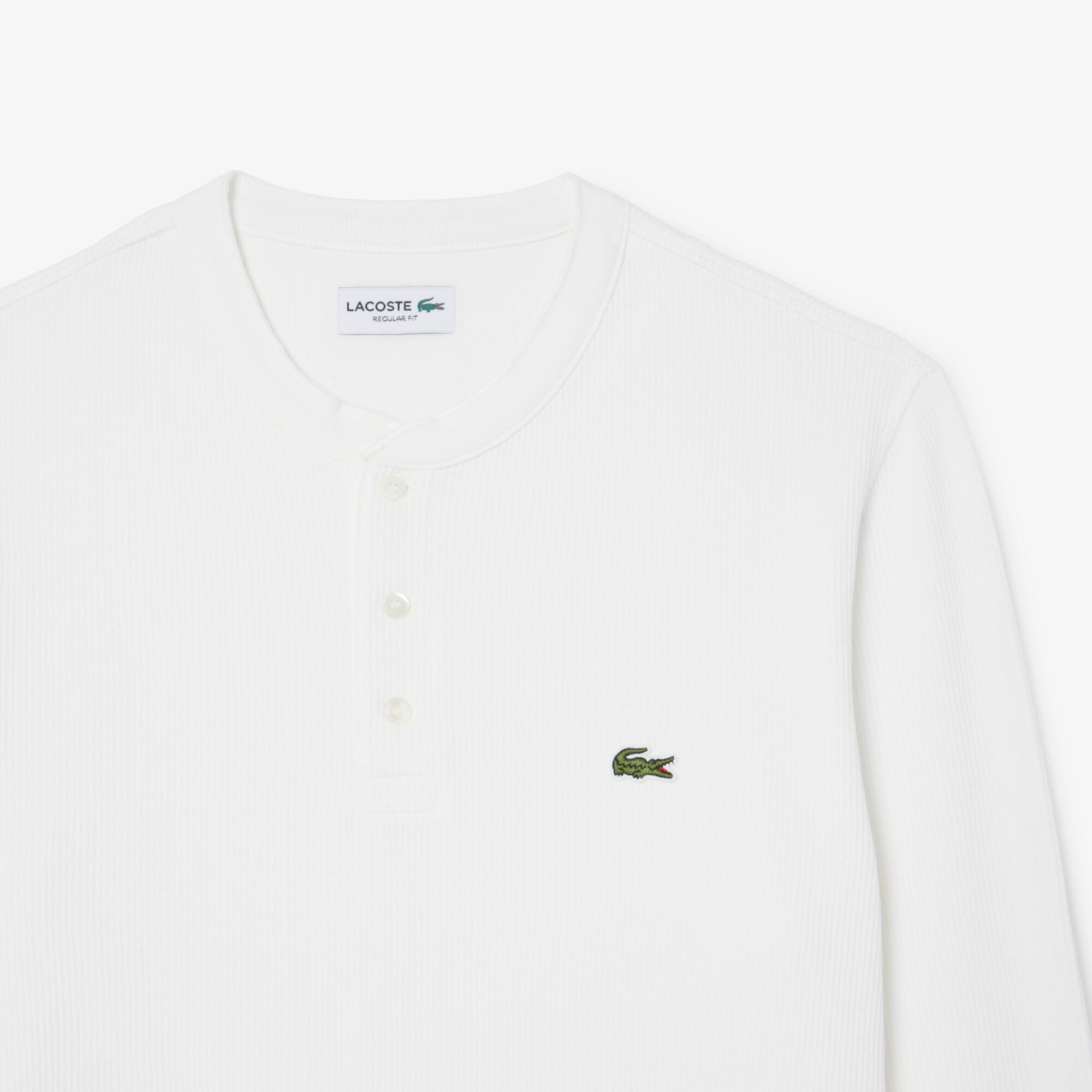Lacoste henley t shirt store