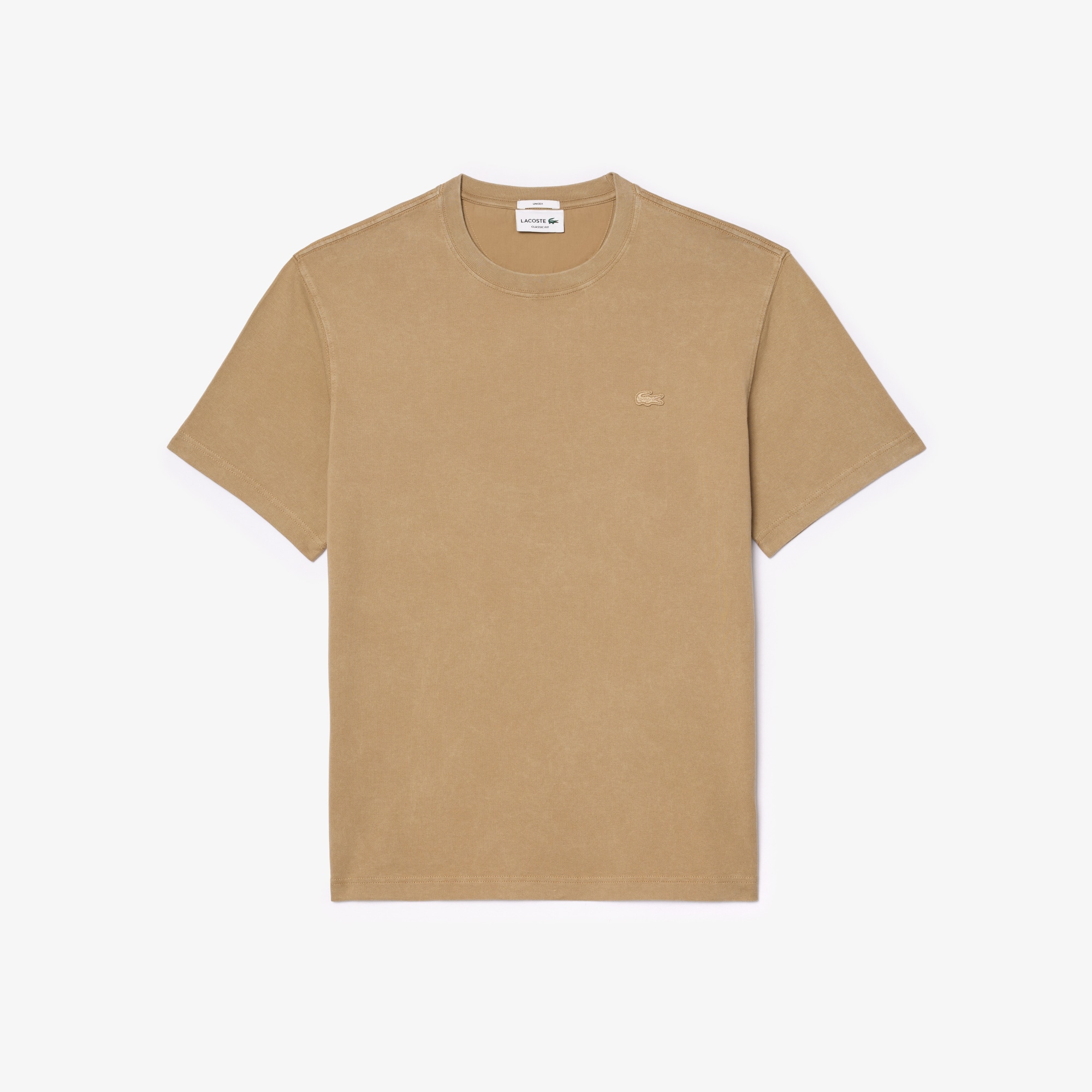 Tan lacoste shirt store
