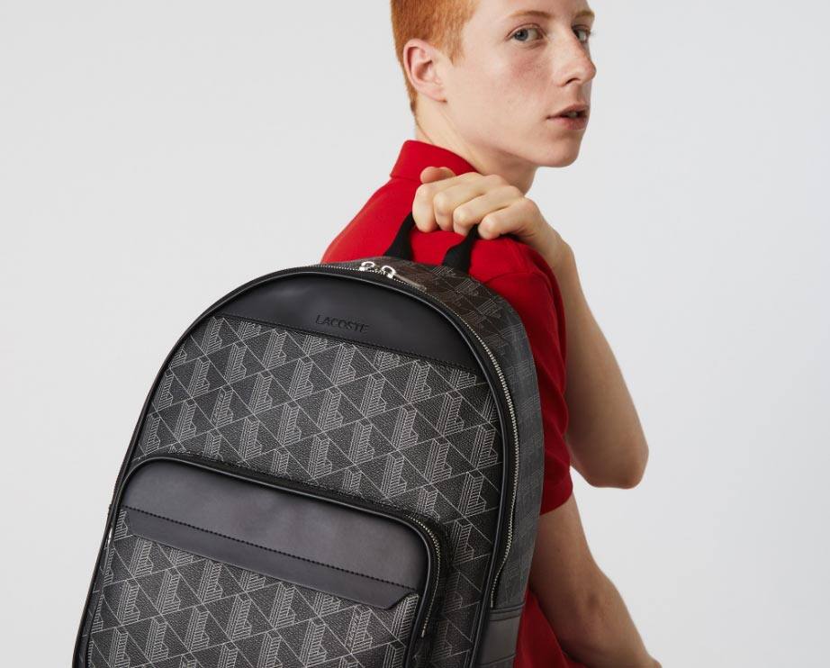 LACOSTE UK| Men's leather and canvas backpacks