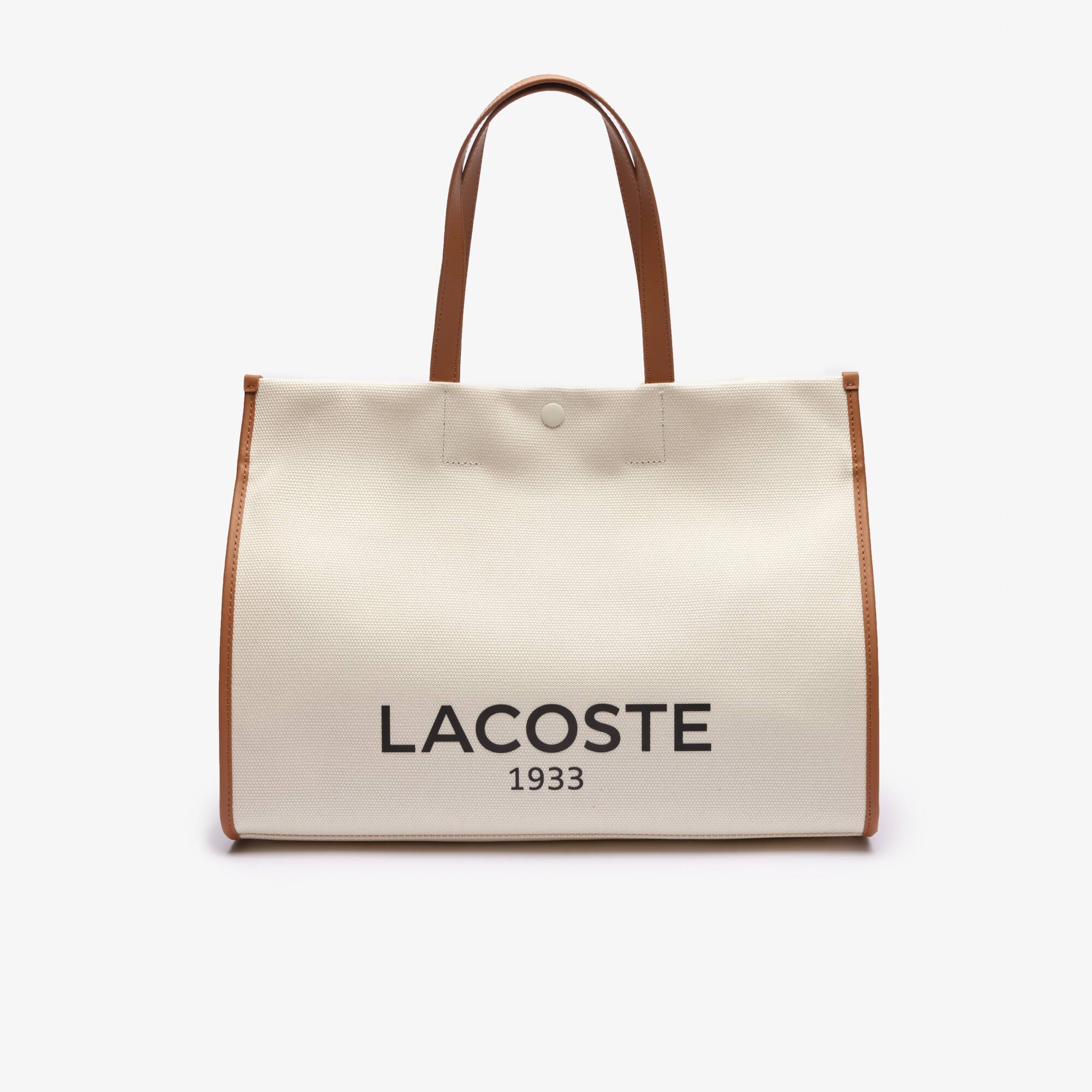 Large Heritage Canvas Tote - Men's Bags - New In 2026 | Lacoste