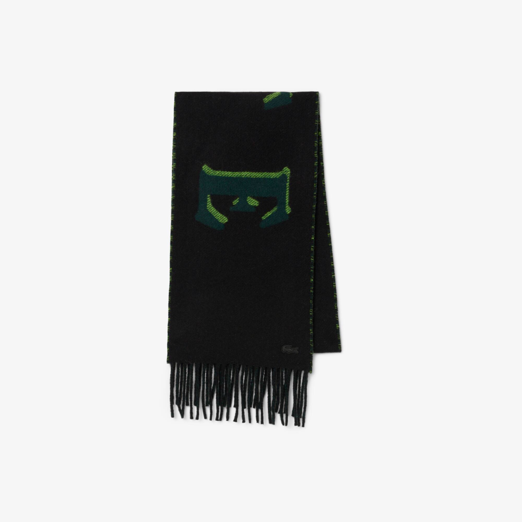 Jacquard Branded Wool Scarf - Men's Scarves & gloves - New In 2026 ...