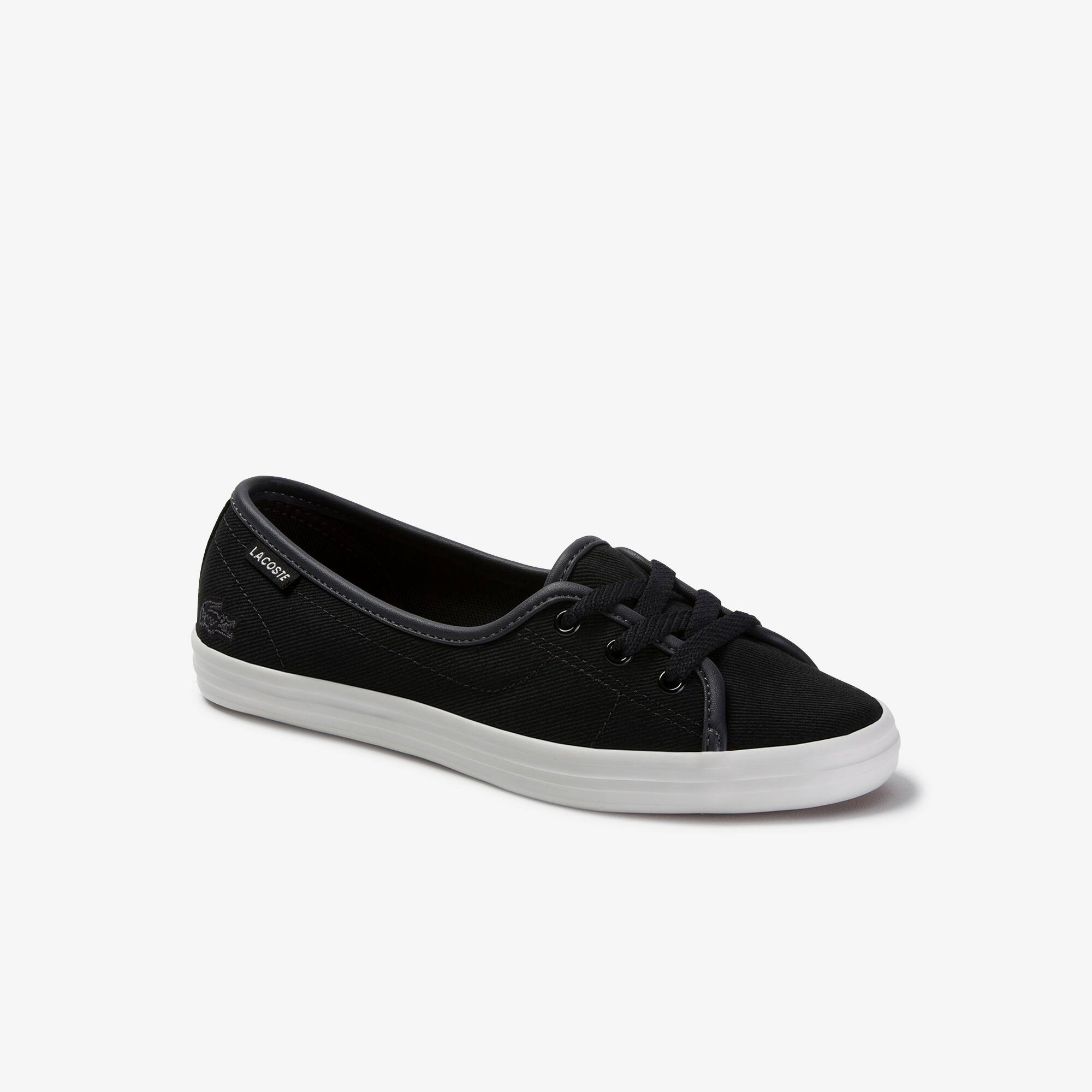 Lacoste Women's Ziane Chunky Canvas and Textile Trainers - 5012123591995