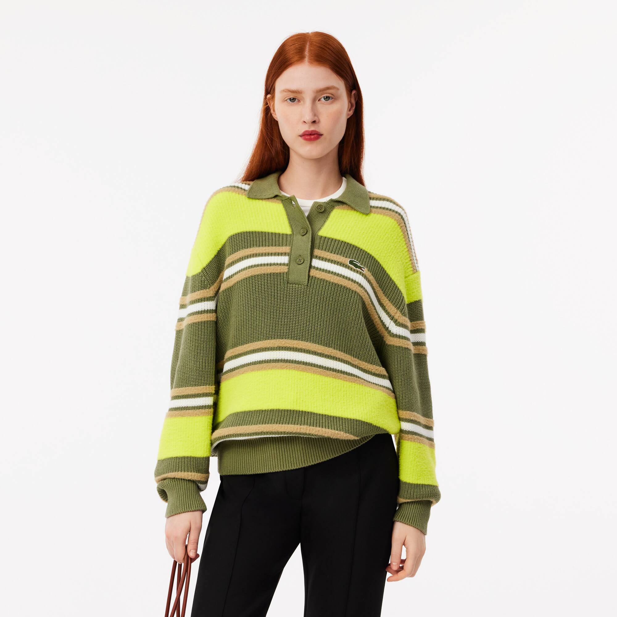 Lacoste striped sweater store