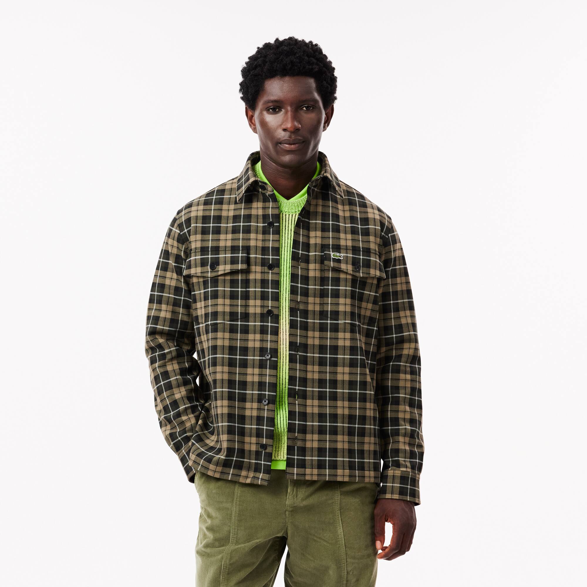 Lacoste check shirt store