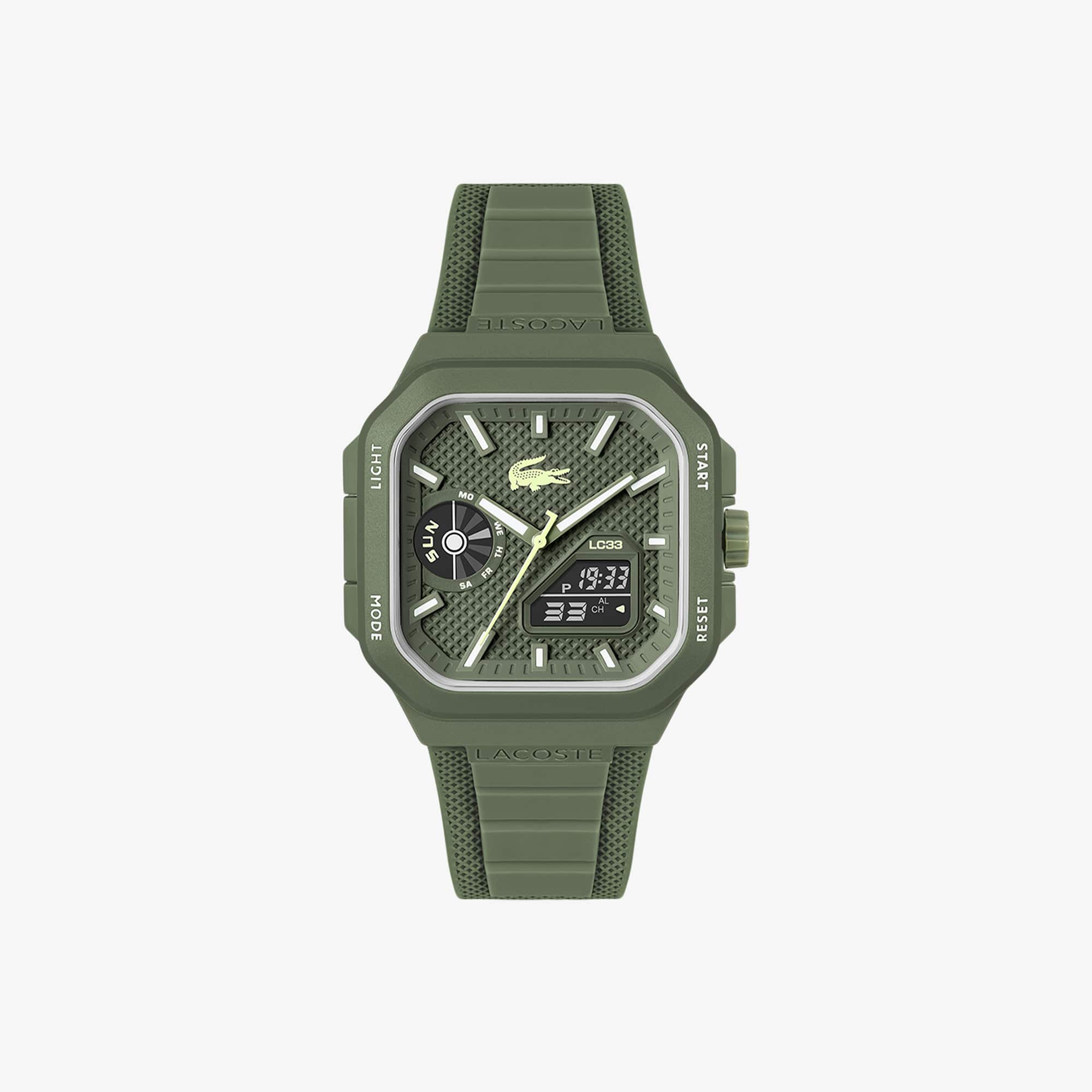 LC33 Analog and Digital Square Silicone Watch - Men's watches - New In ...
