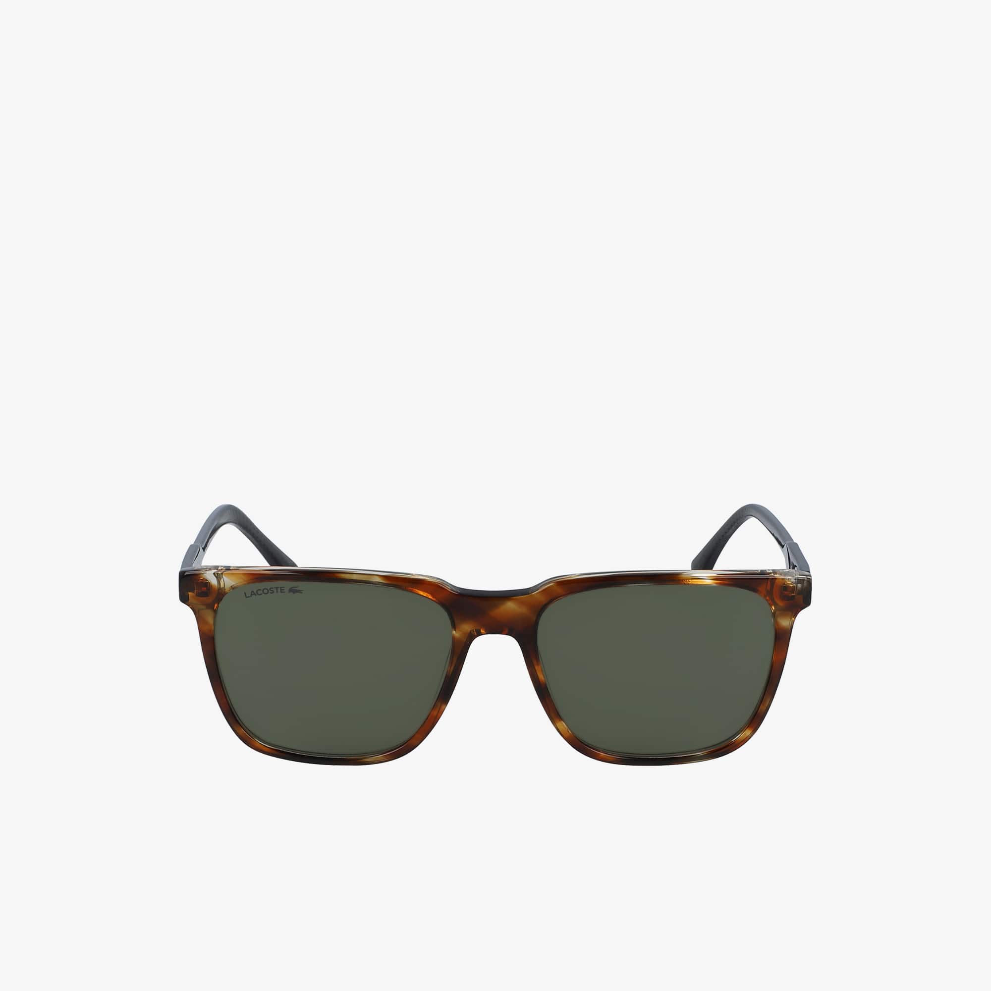 Lacoste Modified Rectangle Acetate Petit Piqué Sunglasses - 0886895424691