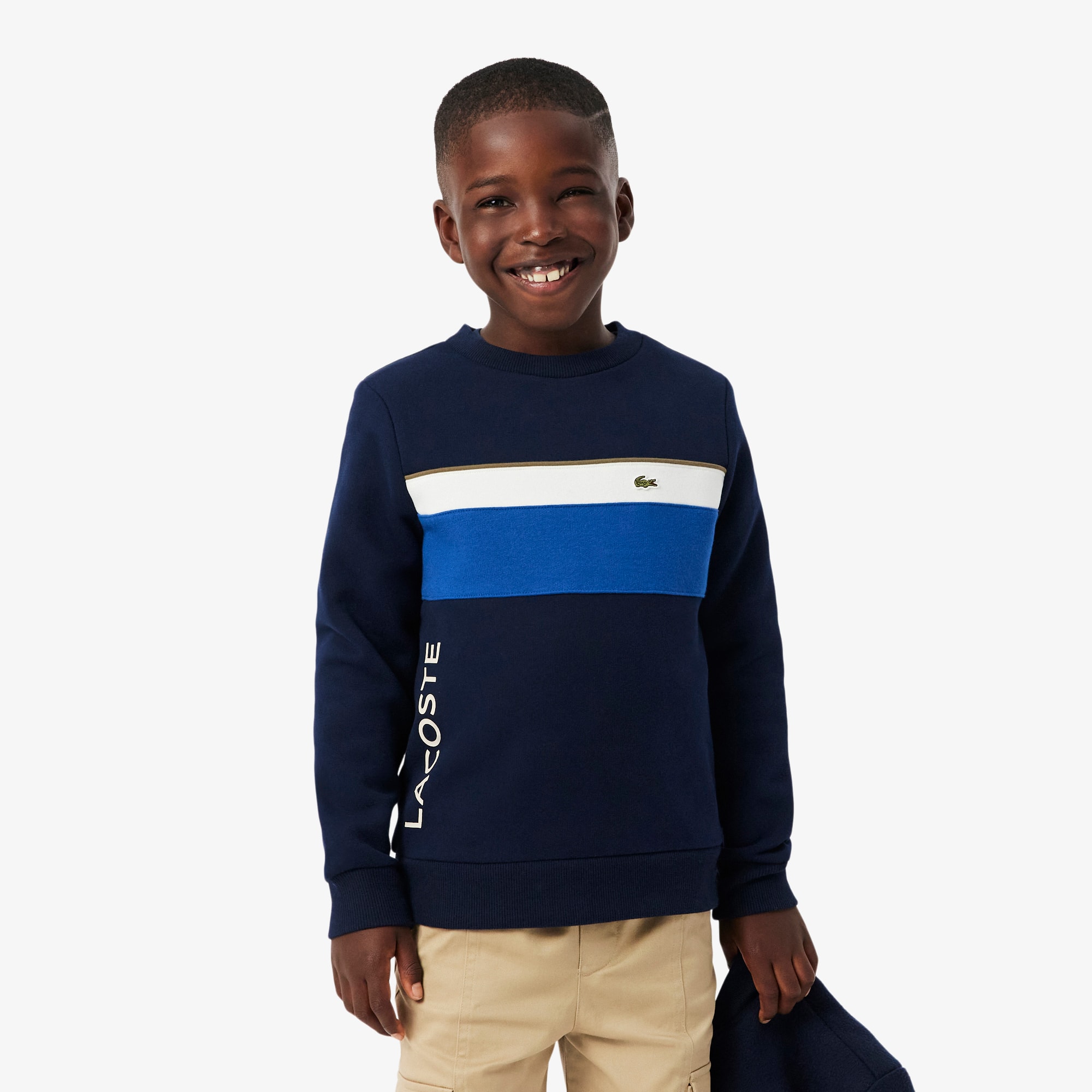 Felpa in cotone felpato color block - maglioni e felpe ragazzo (8-16 ...