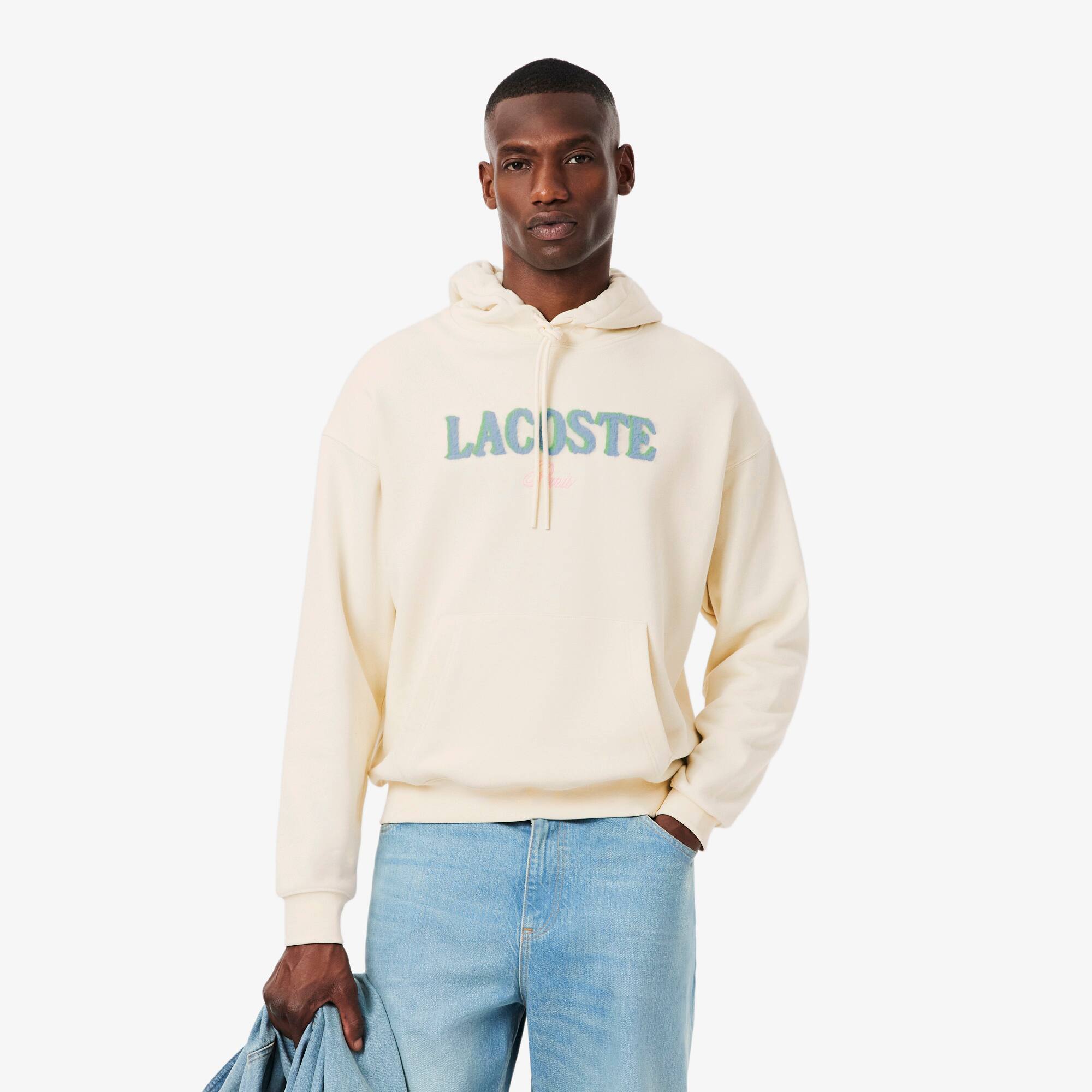 Felpa con cappuccio loose fit ricamata - Felpe da uomo - Novita 2025 ...