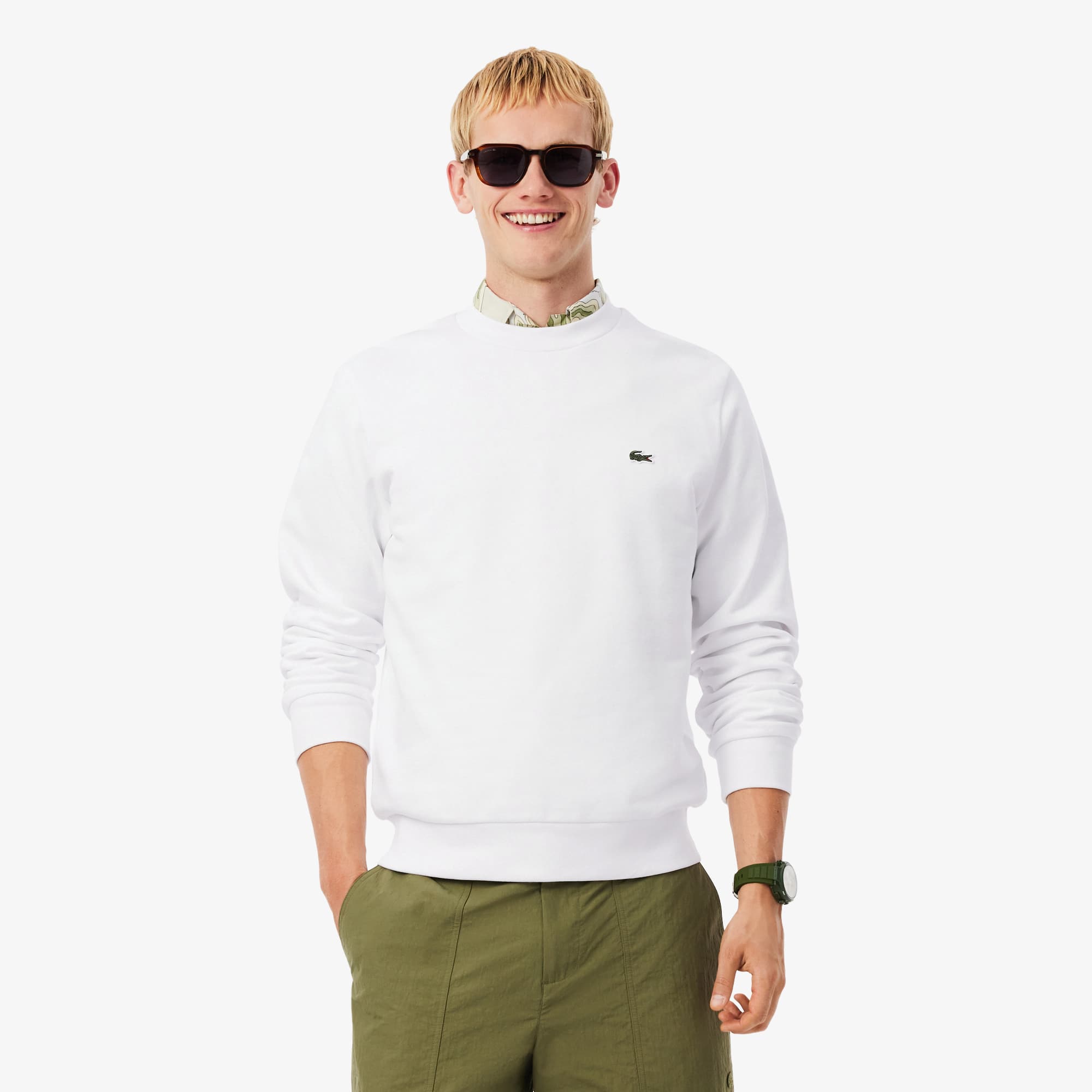 Felpa in tessuto felpato classic fit - Felpe da uomo - Novita 2026 ...