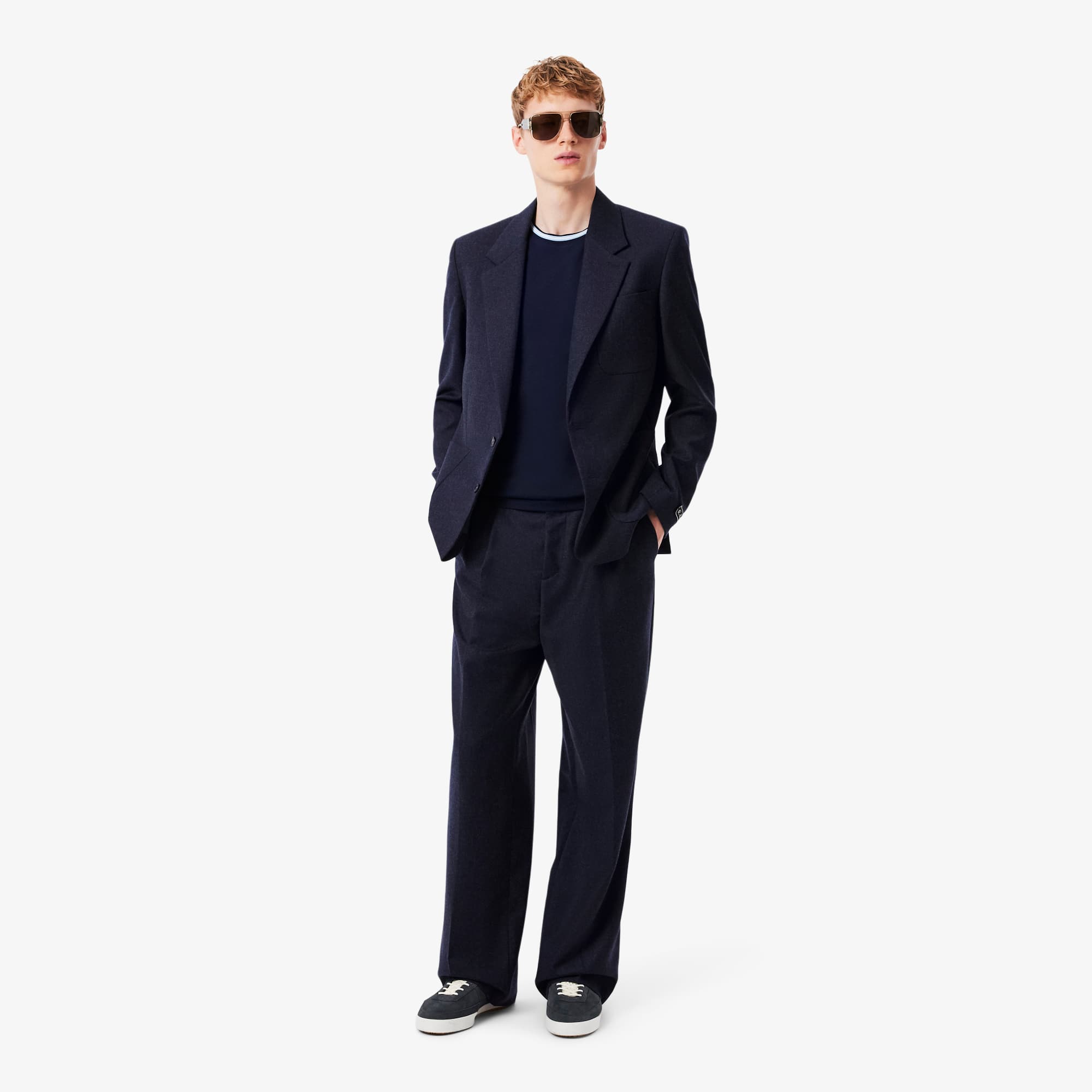 Straight Fit Felted Wool Pants - Men's Trousers & Shorts - New In 2026 ...