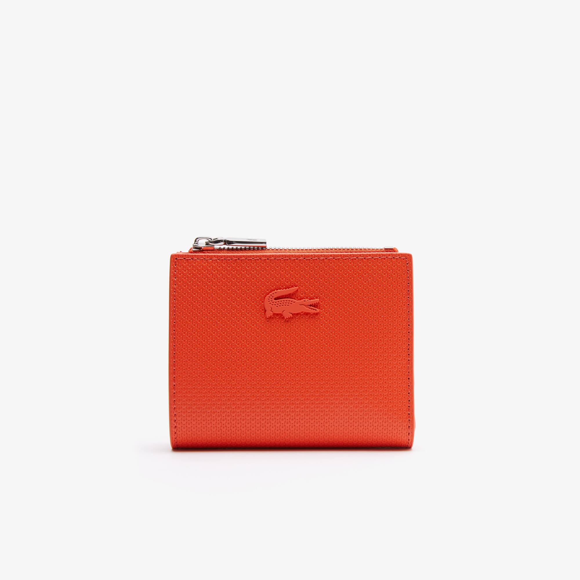 Lacoste - Unisex Chantaco Bifold Piqué Leather Small Square Wallet