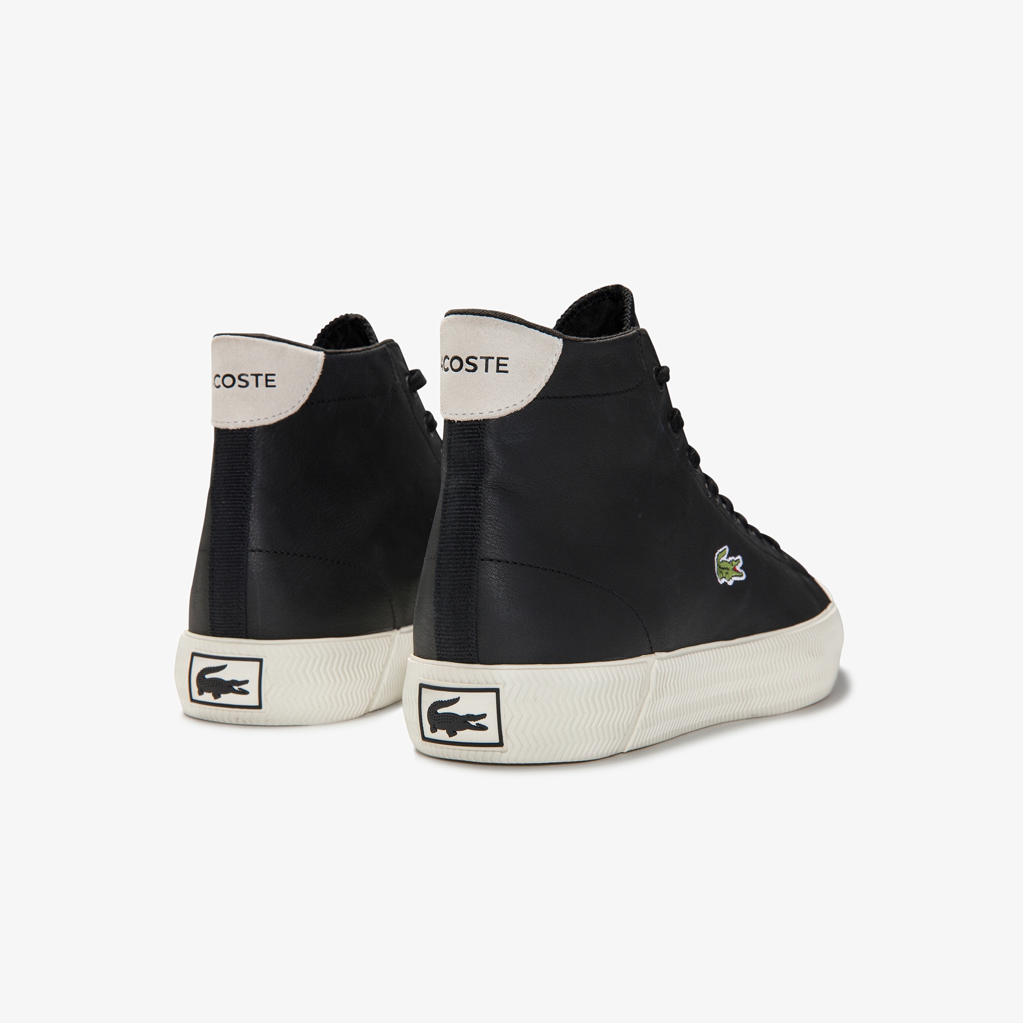 Men's Gripshot Mid Leather and Suede Trainers | LACOSTE
